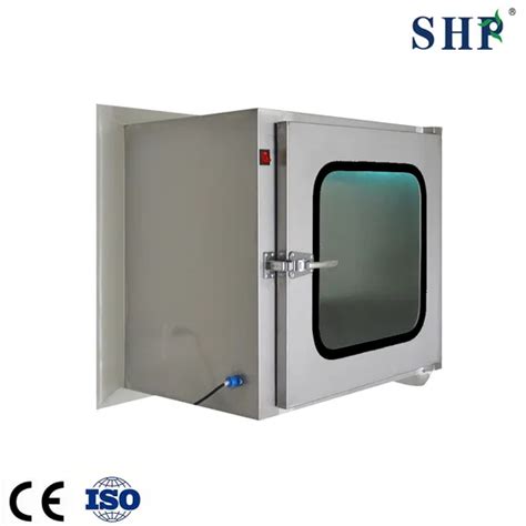 Stainless Steel Passbox Cleanroom Transfer Window Hepa Filtered Pass