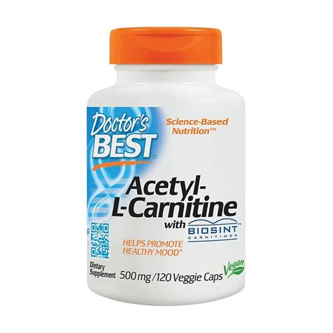 Doctors Best Acetyl L Carnitine 500mg 120 Capsules Price From £3499