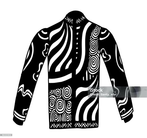 Ilustración De Chaqueta Al Aire Libre Dibujo Ilustración Sombra Único