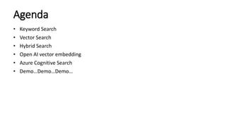 Vector Search Using OpenAI In Azure Cognitive Search Pptx
