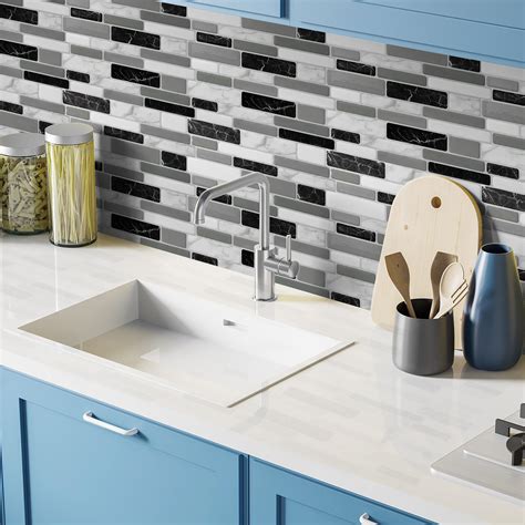 Vinyl Peel And Stick Backsplash Tile 3d Backsplash Stickers Peel