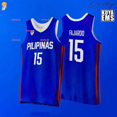 Free Customization Of Name And Number Gilas Pilipinas Jersey 202501