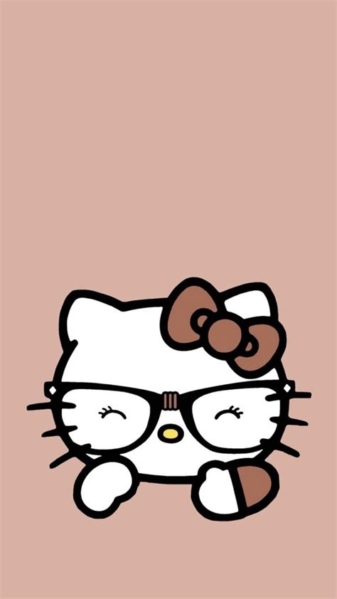 Hello Kitty With Glasses Wallpapers Wallpaper Cave