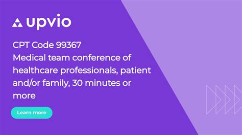 Cpt Code 99367 Medical Team Conference 30 Minutes Upvio