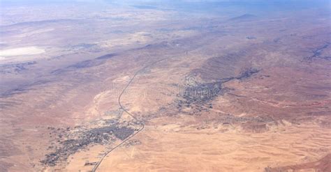 Aerial View Of Desert Landscape Stock Image Image Of Landscape View