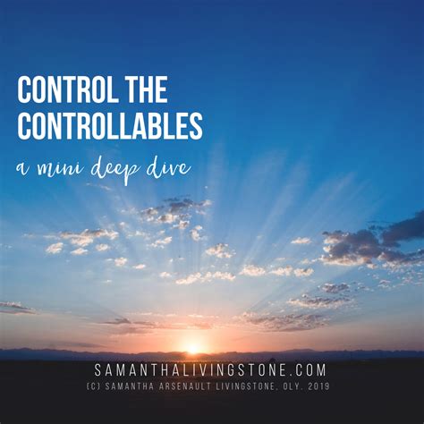 Control Controllables T — Samantha Livingstone