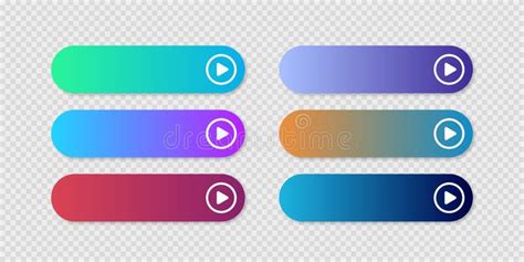 gradient button rectangular get started button icon colorful