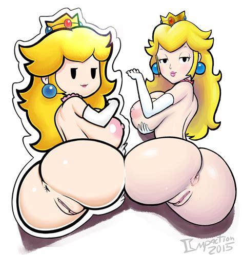 Gray Impact Princess Peach Mario Series Nintendo Paper Mario