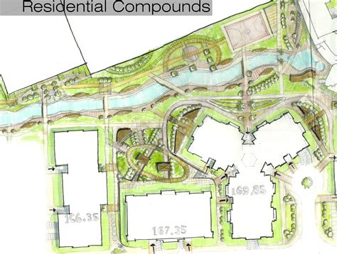 Landscape Design Residential Compound Behance