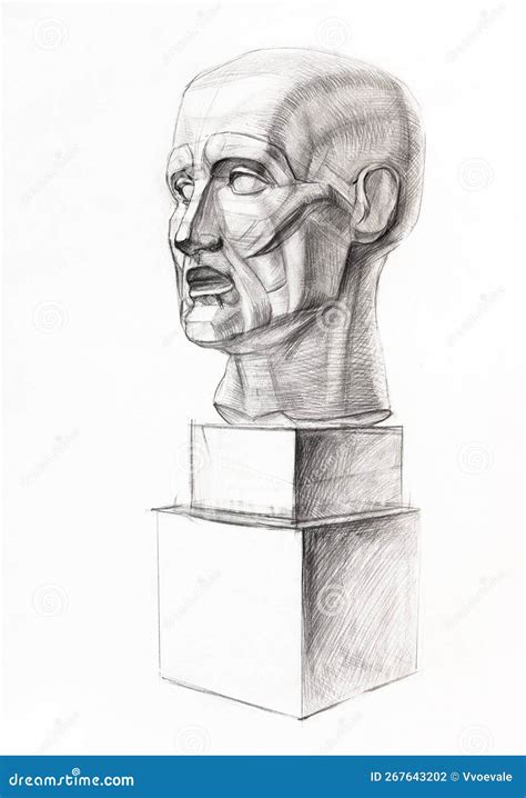 Human Ecorche Flayed Head Face Anatomical Musculature Display Halloween