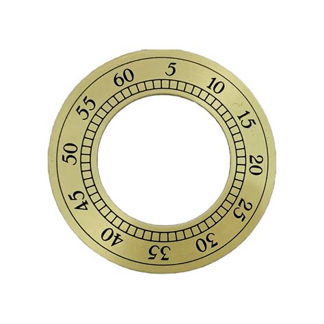 Brass Clock Seconds Chapter Ring Dial 1 1316” 46mm Diameter New