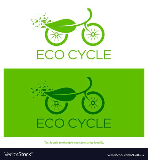 Eco Cycle Logo Royalty Free Vector Image Vectorstock
