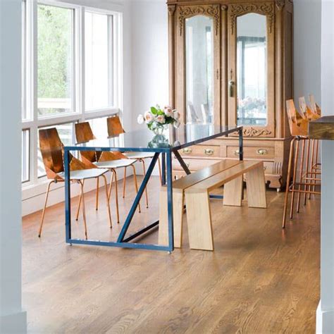 Contemporary Dining Table Strut Blu Dot Mdf Glossy Lacquered
