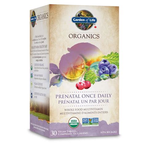Garden Of Life Organics Multivitamin Prenatal Once Daily 30 Tablets