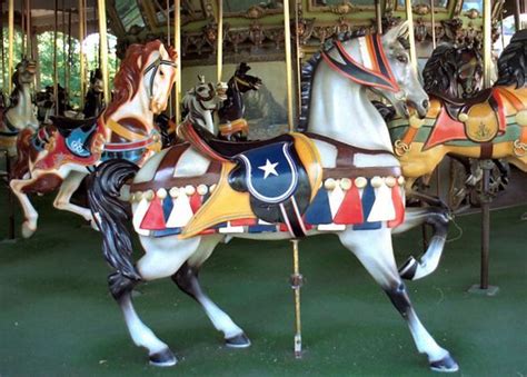 Antique Carousel Dentzel Outside Row Stander Dorney Park Carousel