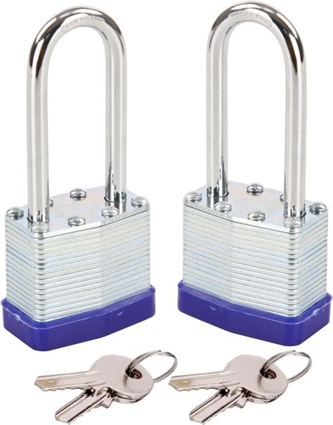 Sepox® 2pack Heavy Duty Padlock Keyed Alike 40mm 1 9 16 Laminated Steel Lock Body 2 3 8