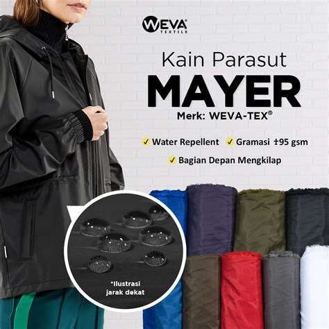 Jual Montara Bahan Kain Mayer Bahan Jaket Parasut Bomber And Gunung