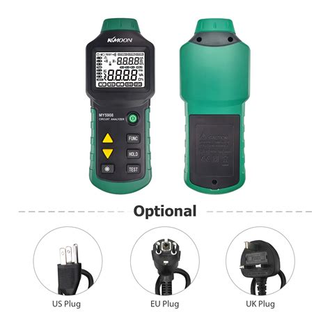 Ms5908c Lcd Digital Circuit Analyzer Voltage Gfci Rcd Fault Tester Low