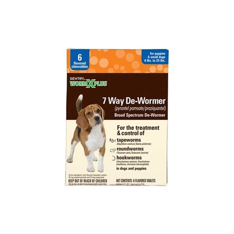 Sentry Hc Worm X Plus Flavored De Wormer Chewables For Small Dogs
