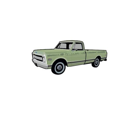 Premium Vector 1970 Chevy C10 Vector Illustration