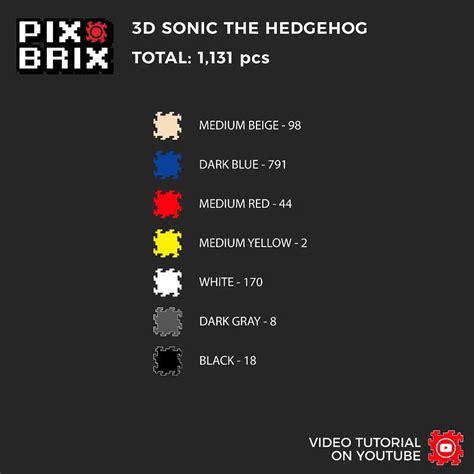 Sonic Armable 3d Pix Brix Blasterchile