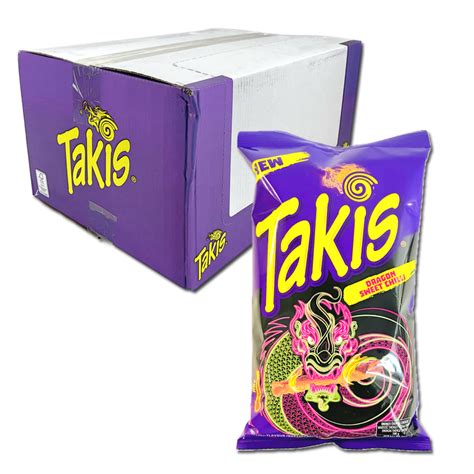 Takis Dragon Sweet Chilli Scharfe Chips 18 Beutel Je 100g