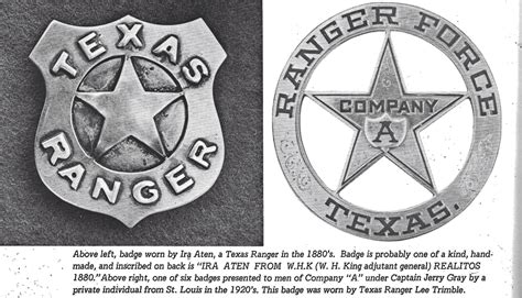 The Navasota Current Texas Ranger Badges And Those That Want To Be