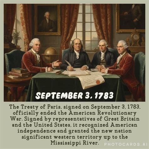 The Treaty Of Paris Of 1783 Was Signed In Paris By Representatives Of