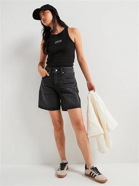 Levis 94 Baggy Shorts Wandering Spirit Clean Black Very