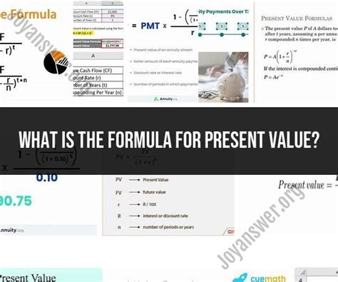 Present Value Formula Key Elements And Calculation JoyAnswer Org