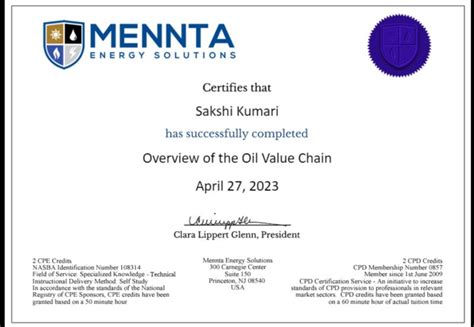 sakshi kumari on linkedin delighted to share that i have completed certification on oil value