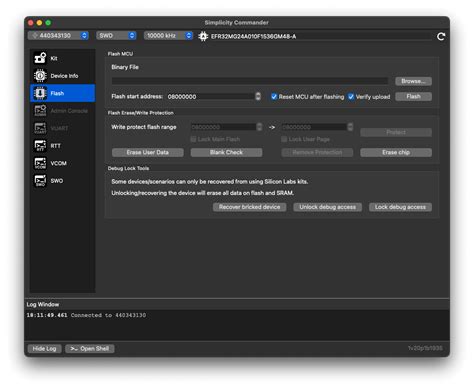 Simplicity Commander Silicon Labs