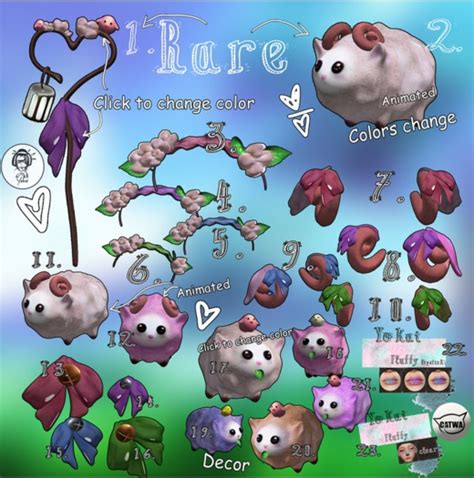 Second Life Marketplace 11 Yokai Fluffy Animated Lamb In Hand Mr Gray