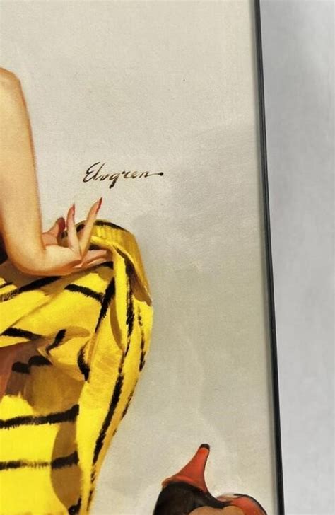 Gil Elvgren Gil Elvgren Pin Up The Winner A Fair Catch Mutualart