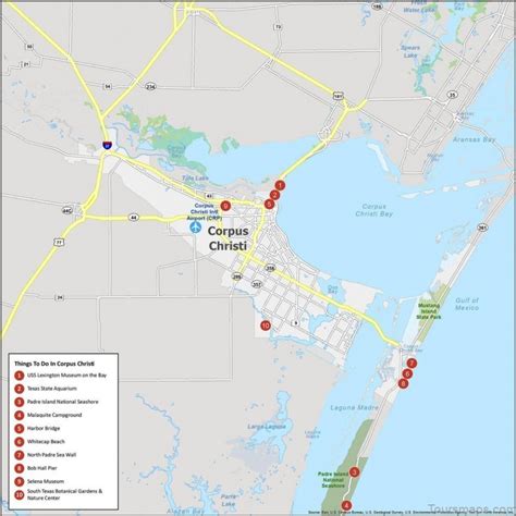 Corpus Christi Map Map Of Corpus Christi Free Download