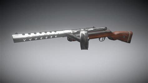 Mp 18 Submachine Gun Ww1 Download Free 3d Model By Charlie Tinley