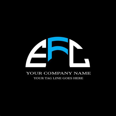 Efc Letter Logo Creative Design With Vector Graphic 7888020 Vector Art