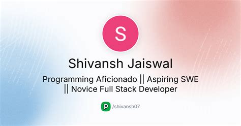 Shivansh Jaiswal • Peerlist