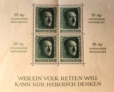 The Item Shown Is A Block Of Postage Stamps Of The German Reich
