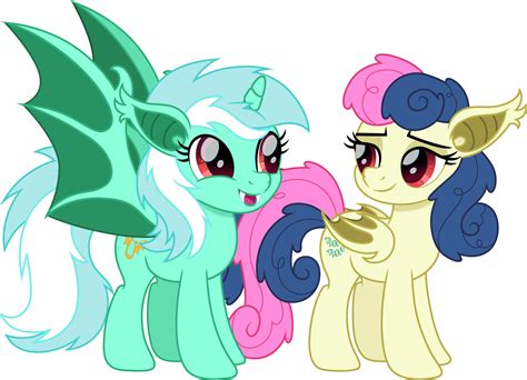 Lyrabon Bat Ponies By Cloudyglow On Deviantart