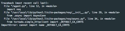 Python What Is Defaultcacerts In Pynsq And Tornado Stack Overflow