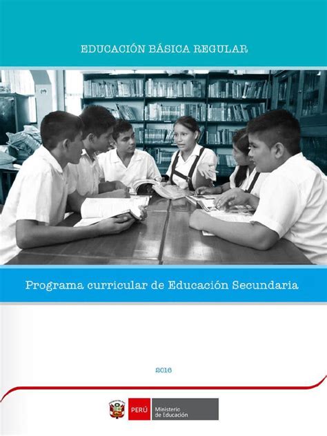 Programa Curricular Educacion Secundaria 2016 Pdf