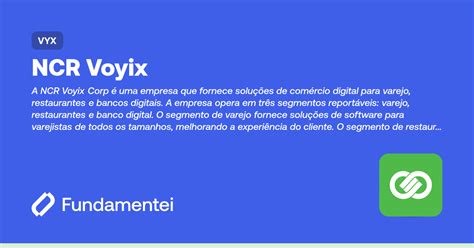 Vyx Ncr Voyix Fundamentei