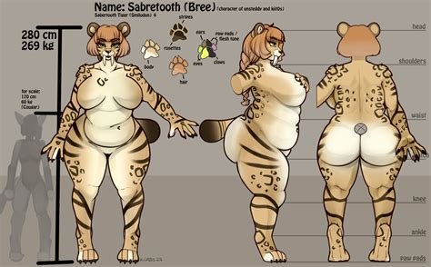 Bree Ref Sheet New Sabertooth Tiger Oc By Kiit0s On Deviantart