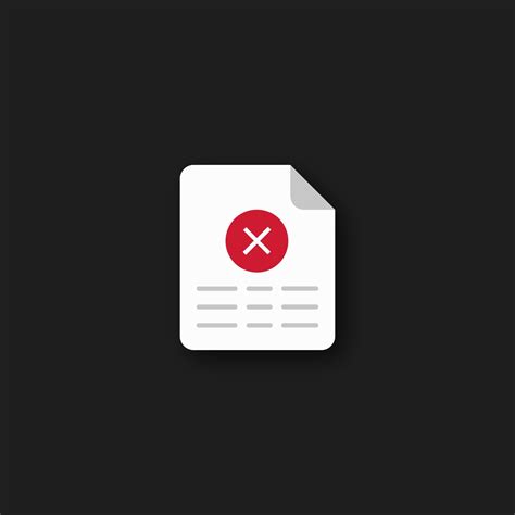Blacklist Illustration White Document With Red No Access Symbol On