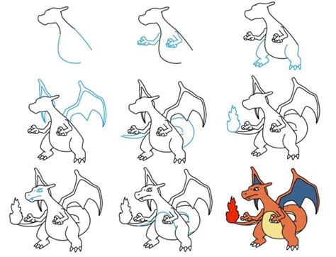 15 Easy And Cute Charizard Drawing Ideas Drawing Photos