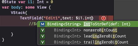 SwiftUI Int to BindingString数値を文字列バインディング Mjeld Technologies