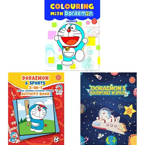 Doraemon Colouring And Activity Book Combo Pack Of 3 Books