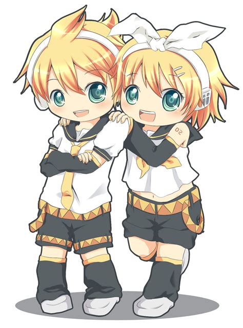 Vocaloid Len Rin Chibi By Pluvias On Deviantart