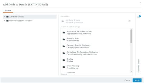 Configuration Tool Tabs Setup